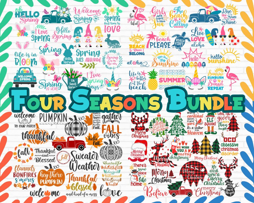 Four Seasons SVG Bundle | HotSVG.com