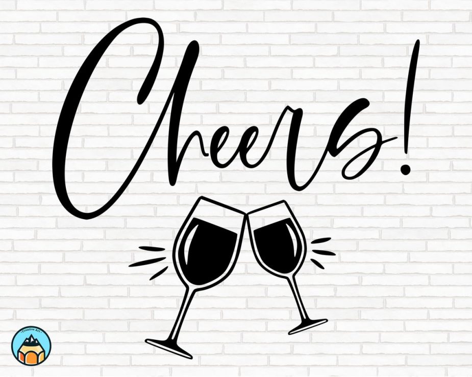 Wine Cheers SVG | HotSVG.com