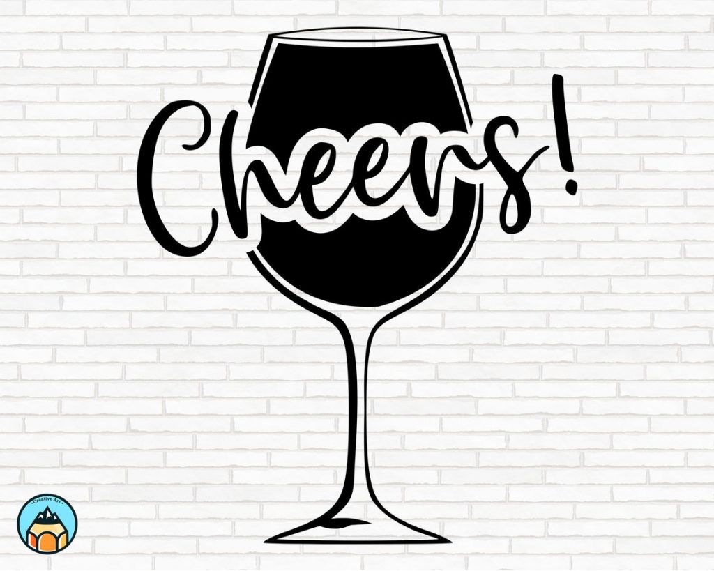 Wine Cheers Glass SVG | HotSVG.com Wine Cheers Glass SVG | HotSVG.com