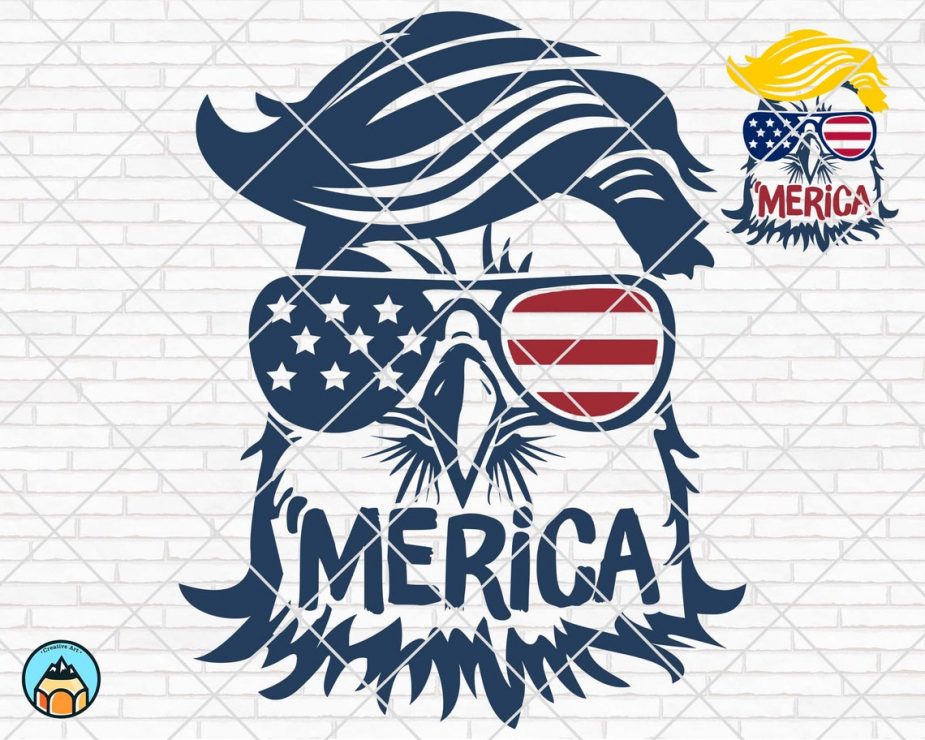 Merica SVG, Trump Eagle SVG | HotSVG.com