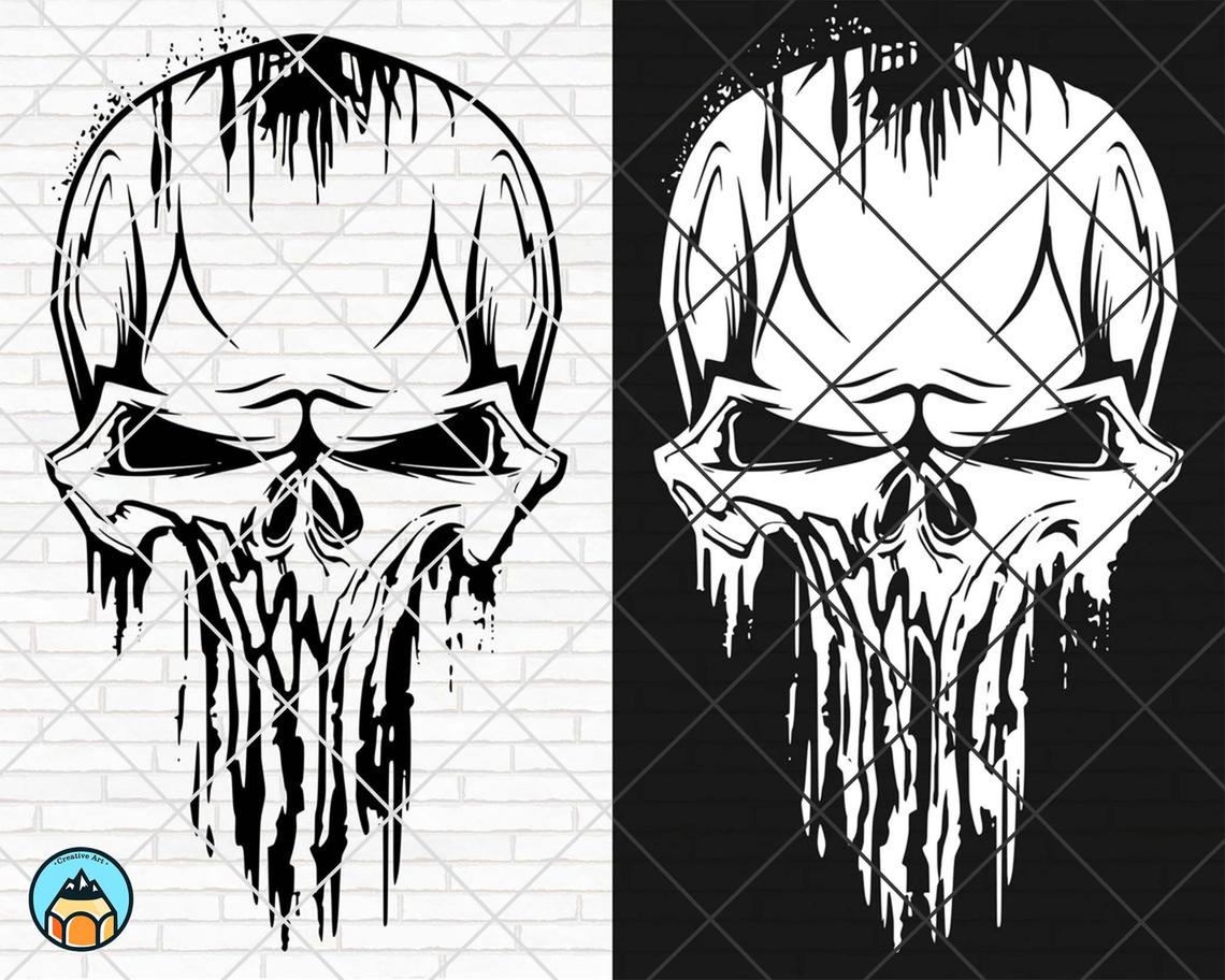Punisher Skull SVG HotSVG