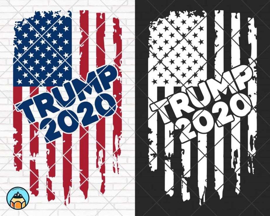 Trump 2020 Flag SVG | HotSVG.com