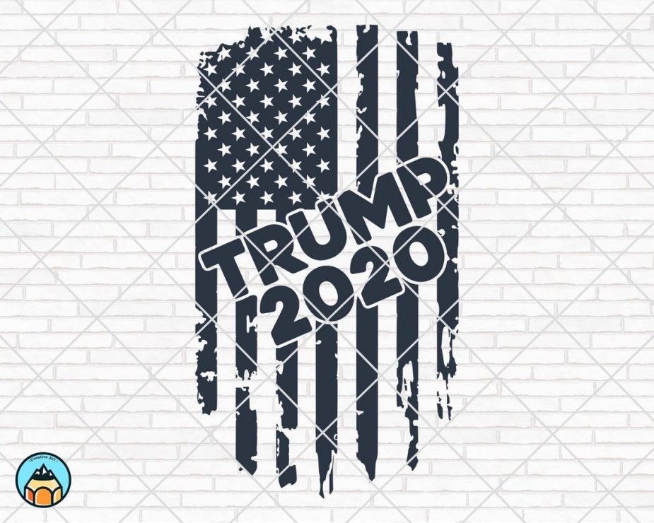 Trump 2020 Flag SVG | HotSVG.com